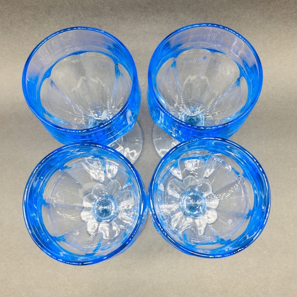 Vintage | Dining | Rare Libbey Gibraltar Light Misty Blue Water Iced ...